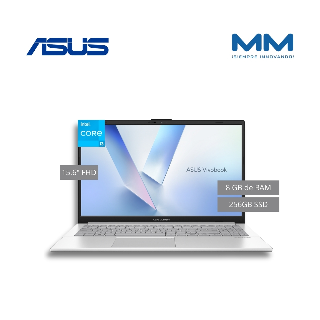 Asus VivoBook Go 15 E1504G, 15.6″ FHD / Core i3-N305 / 8GB RAM / 256GB ...